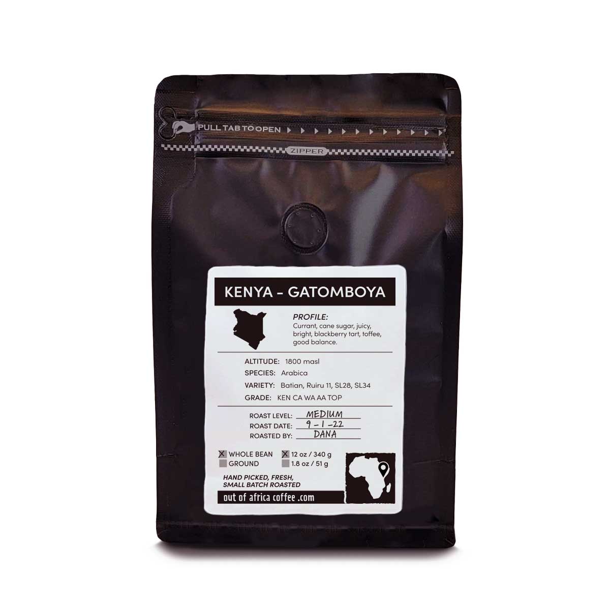 Kenya AA Top - Gatomboya - 12oz – Out of Africa Coffee